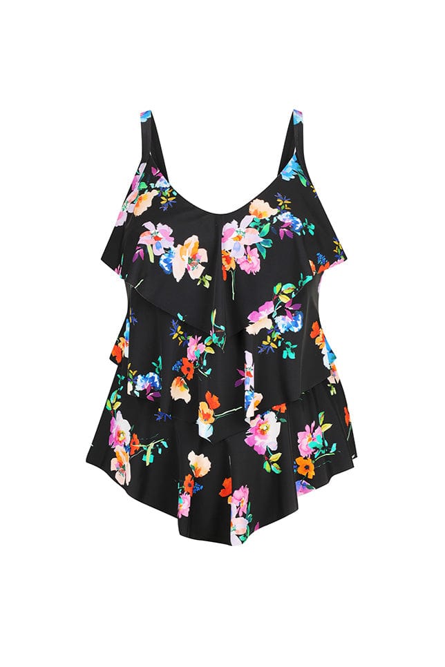Malibu 3 Tier Tankini Top | Capriosca Swimwear Australia