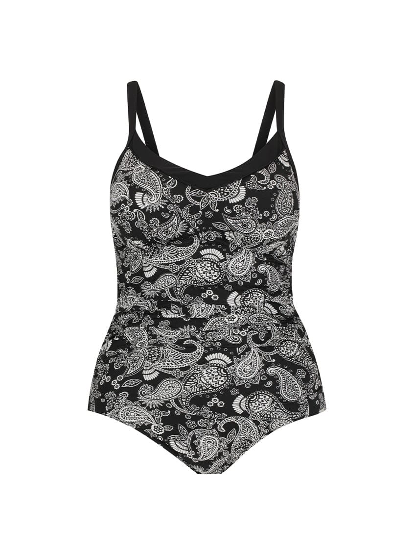 Mono Paisley Underwire Swimsuit DD-G Cup | Chlorine Resistant ...
