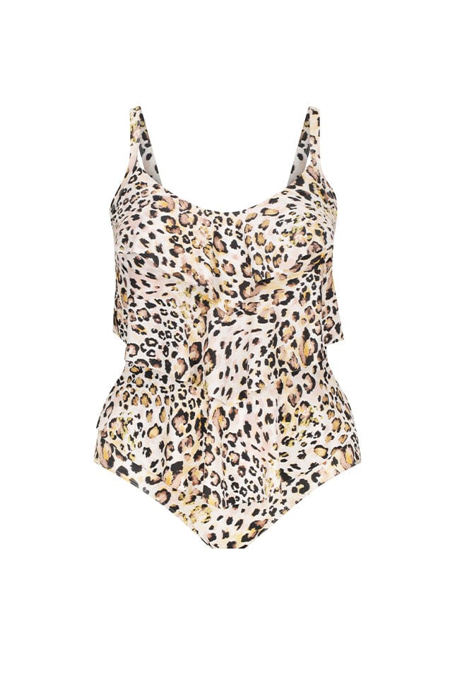 Snow Leopard 3 Tier One Piece | Capriosca Swimwear – Capriosca Swimwear ...
