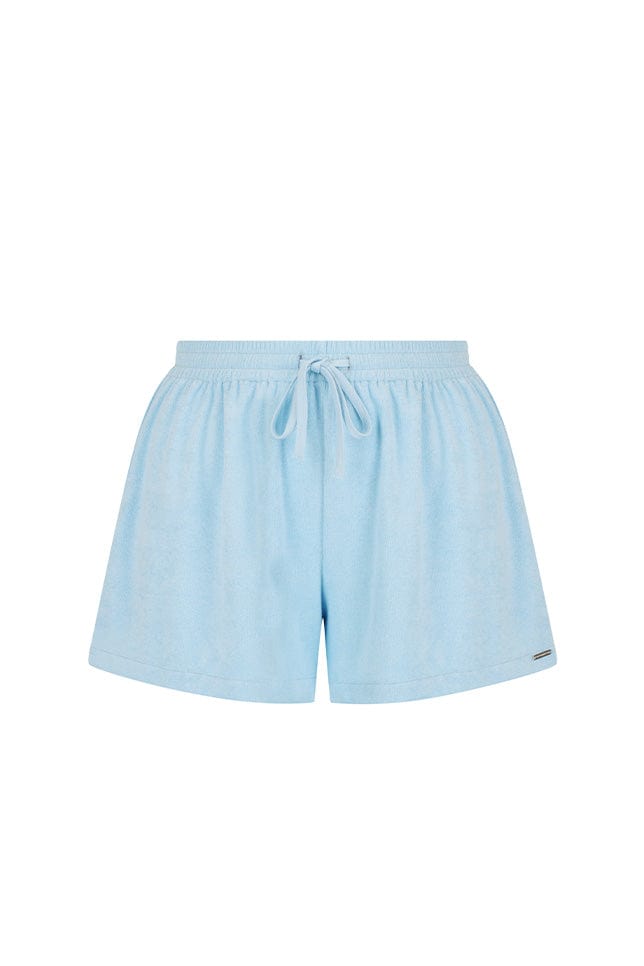 Light Blue Terry Towelling Shorts | Capriosca Swimwear